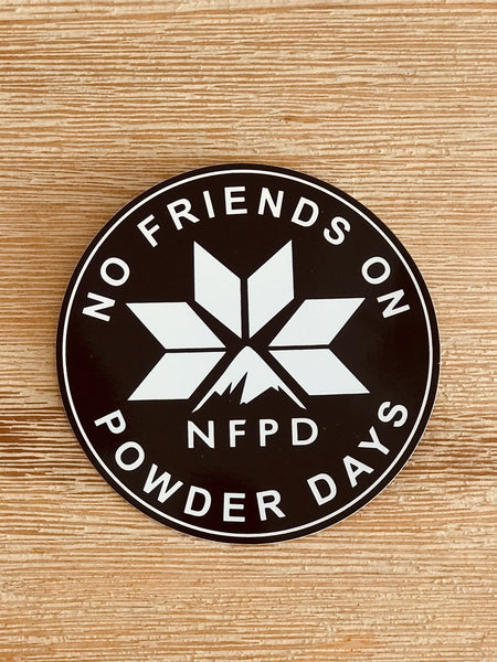 Circular Die Cut Black Gloss 100mm X 100mm – NFPD Snow Brand